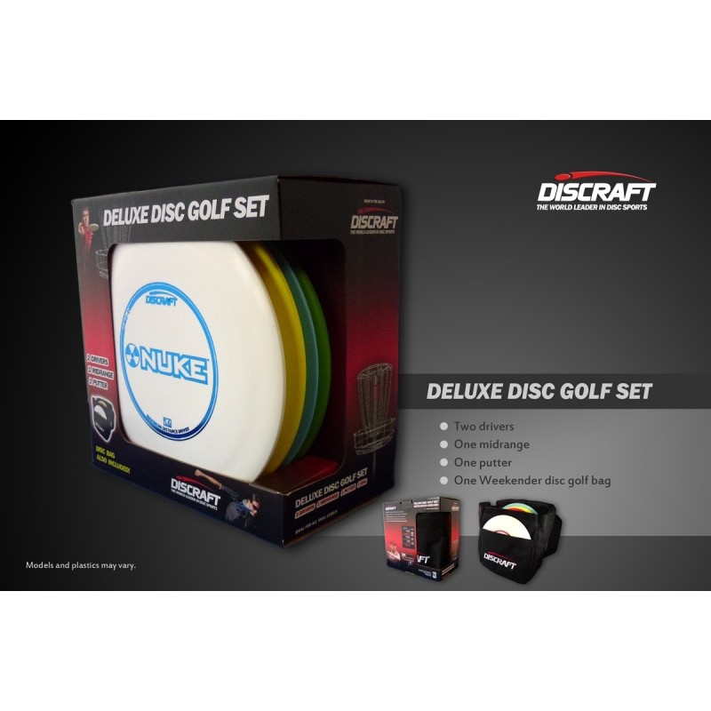 Deluxe Disc Golf Discraft set, Frisbee Golf